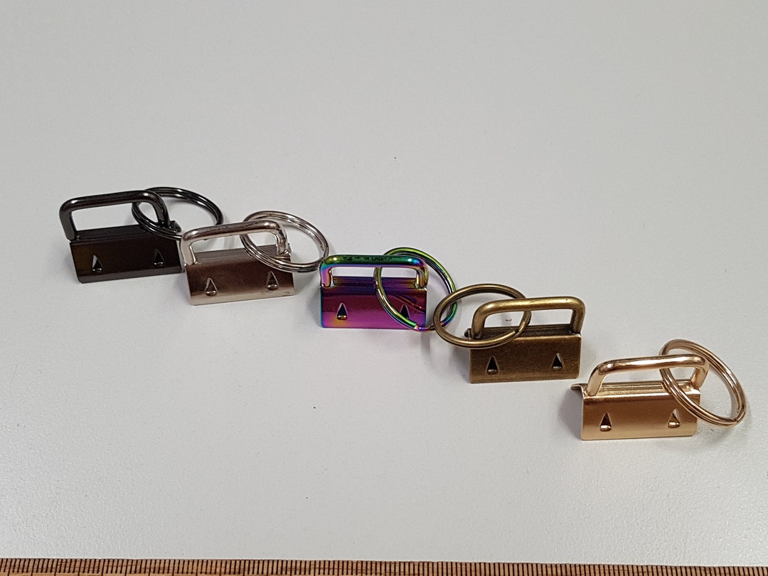 Key Fob Hardware With Key Rings Sets - 1 Inch Lot of 4 - Etsy