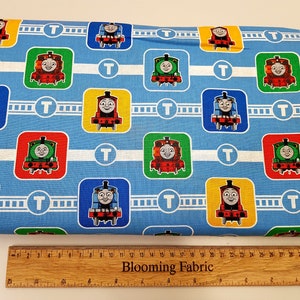 Train Fabric Thomas and Friends Fabric Thomas Train Children - Etsy