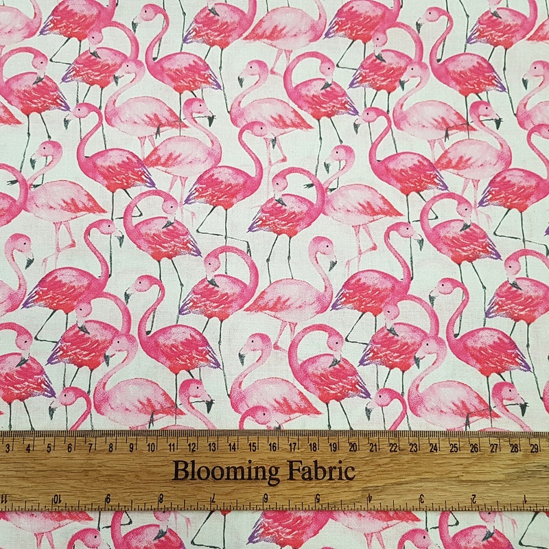 Flamingo Fabric - Etsy