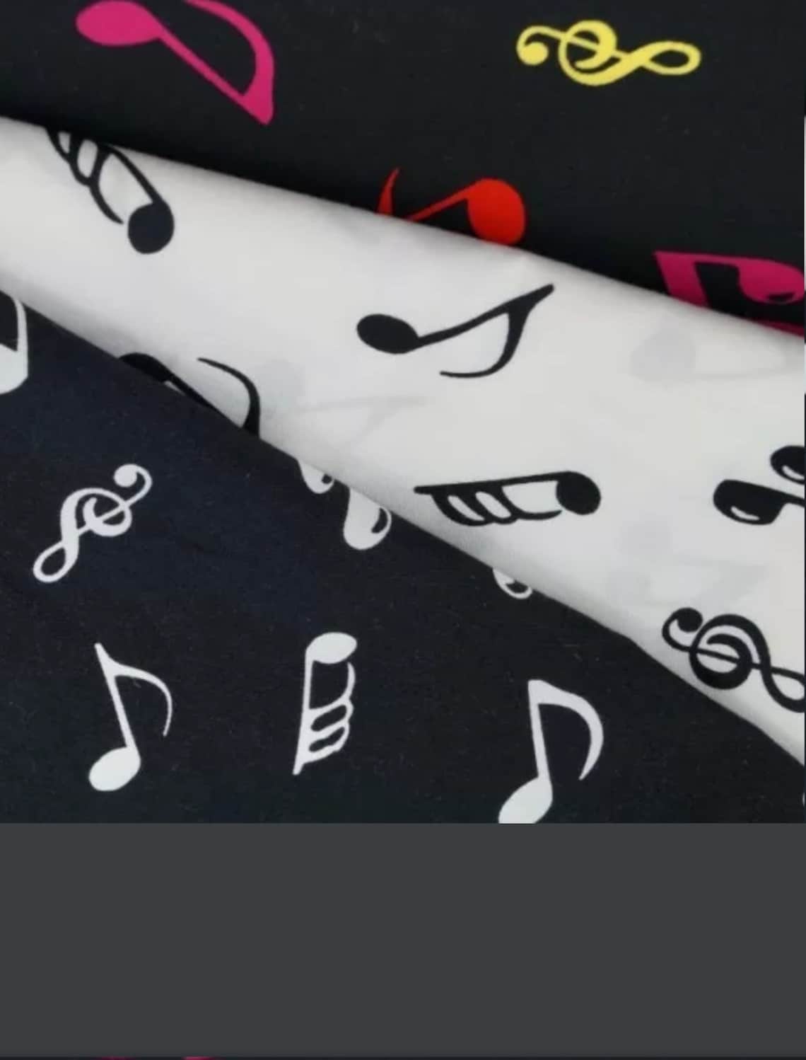 Music Notes Fabric Musical Instruments Craft and Clothing, Quilting ...