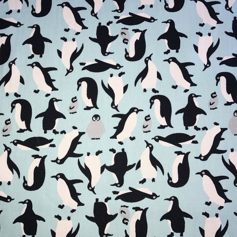 Penguin Fabric - Etsy