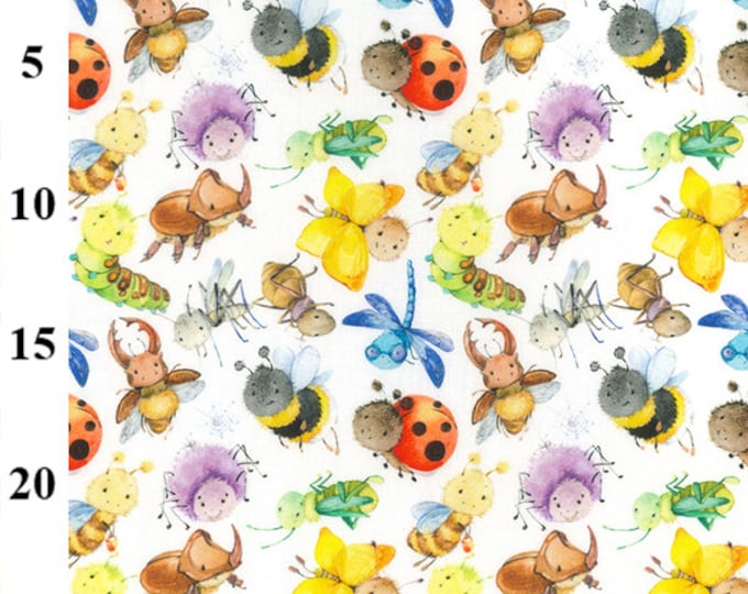 Bug Fabric Ladybugs Fabric Insect Fabric 100% Cotton Craft - Etsy