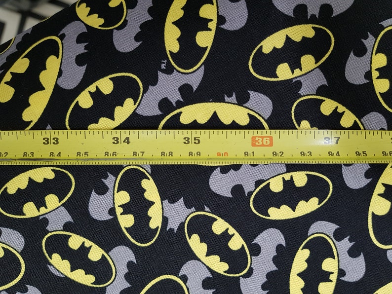Cotton Fabric Batman Logo Fabric, 100% Cotton Print, Craft and Clothing ...