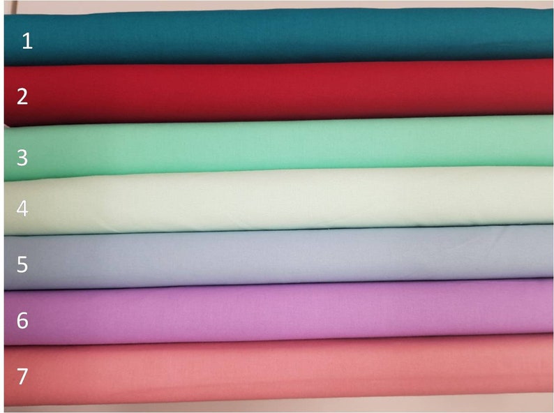 Solid Colors Fabric Plain Color Spectrum Crafty Cotton | Etsy