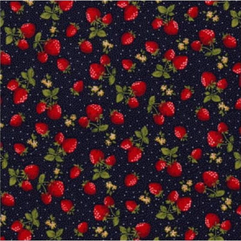 Strawberry Fabric - Etsy