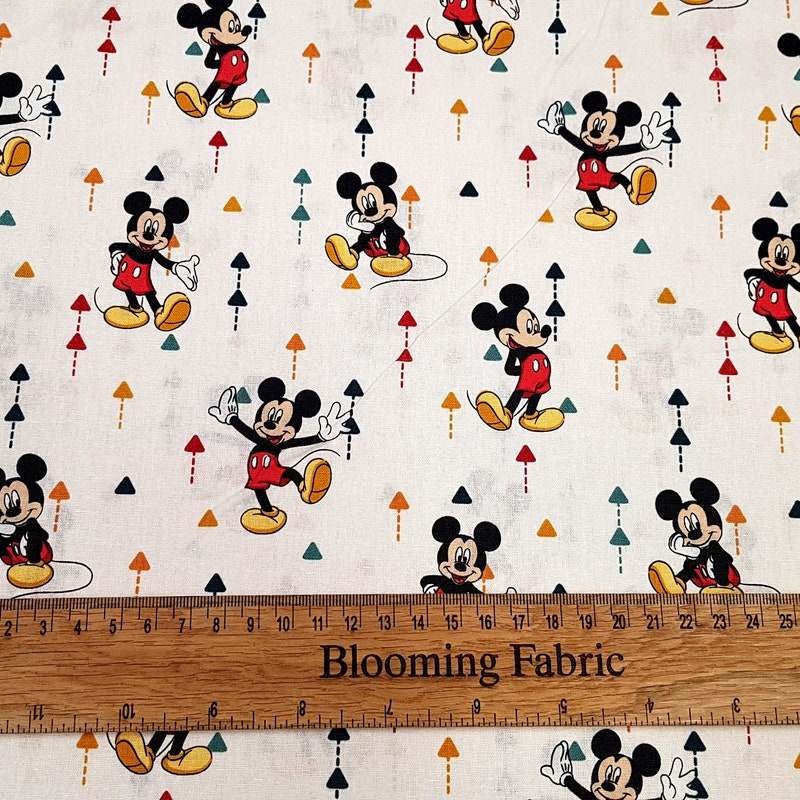 Mickey Mouse Fabric - Etsy