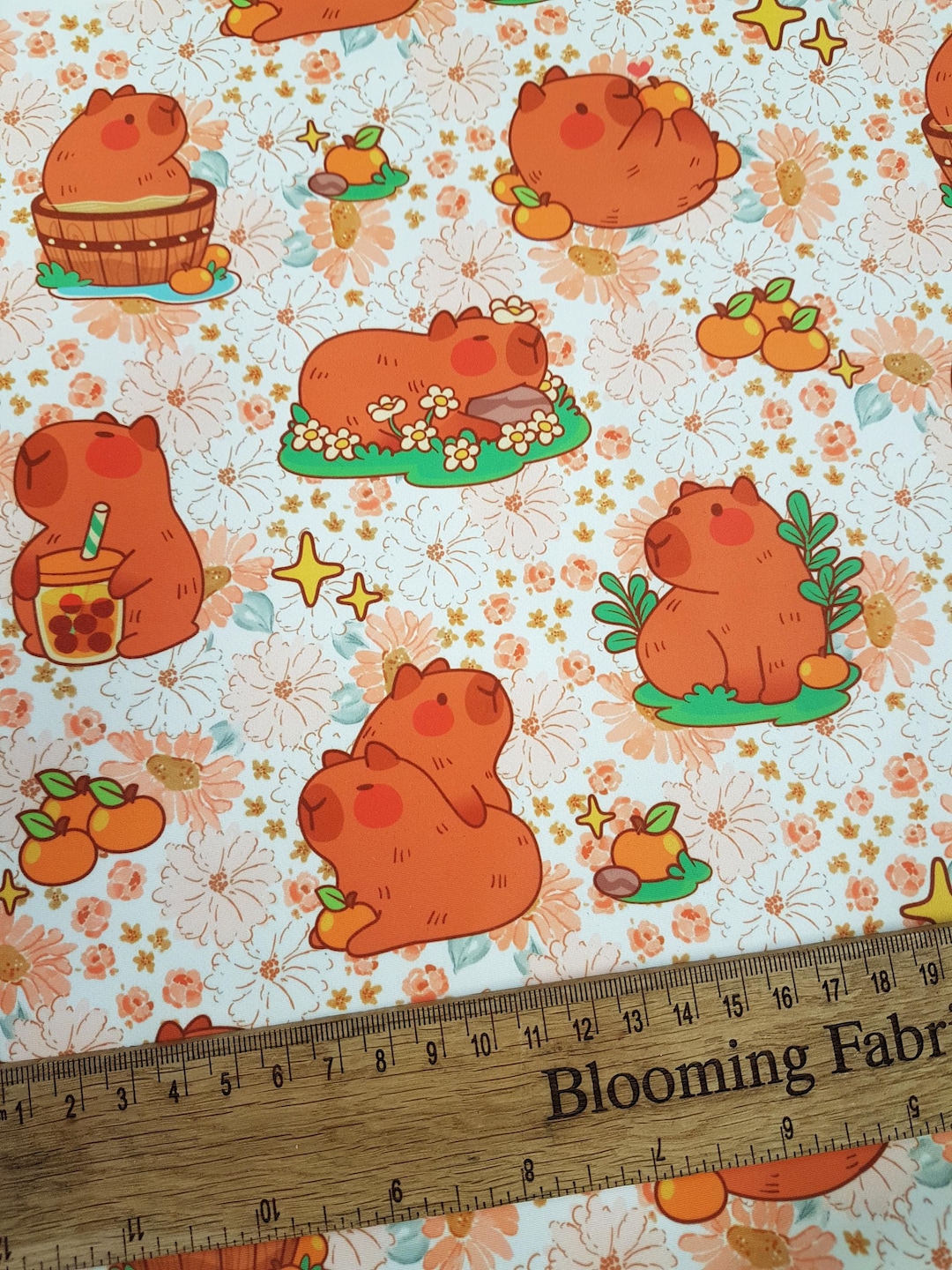 Capybara Fabric, Animal Lux Nylon, Waterproof Bag Making Material ...