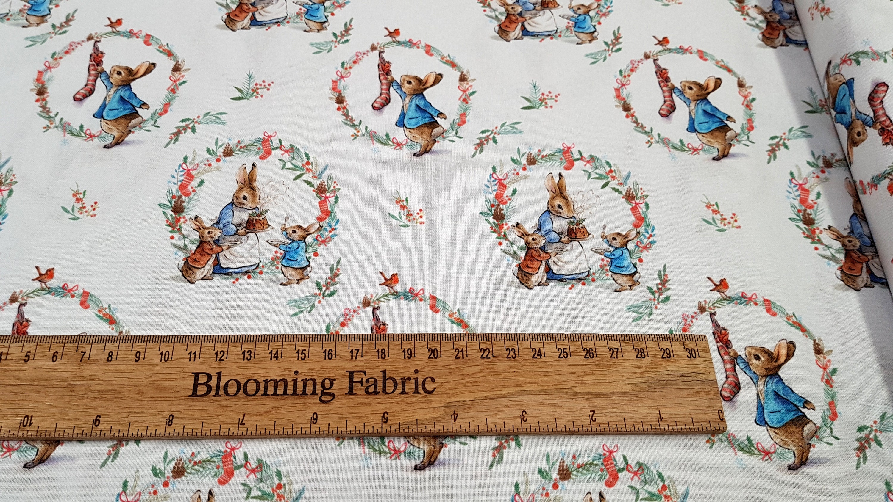 Peter Rabbit Fabric Christmas Fabric Bunny Fabric 100% - Etsy
