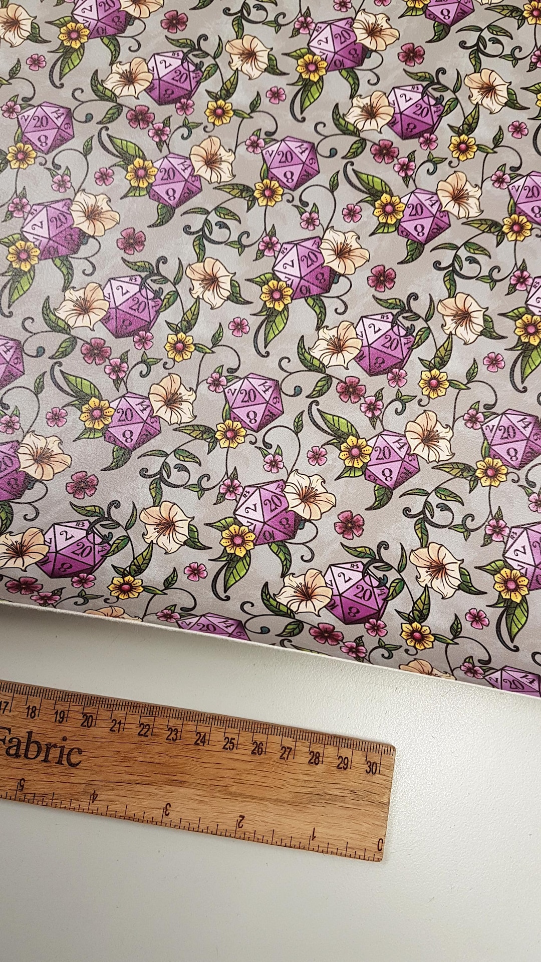 Dice Floral Vinyl Material, PVC , Bag Purse Making - Etsy