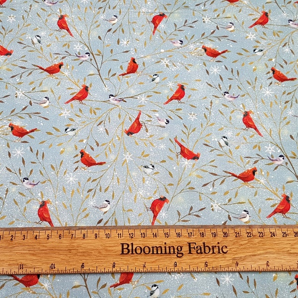 Cardinal Fabric - Etsy