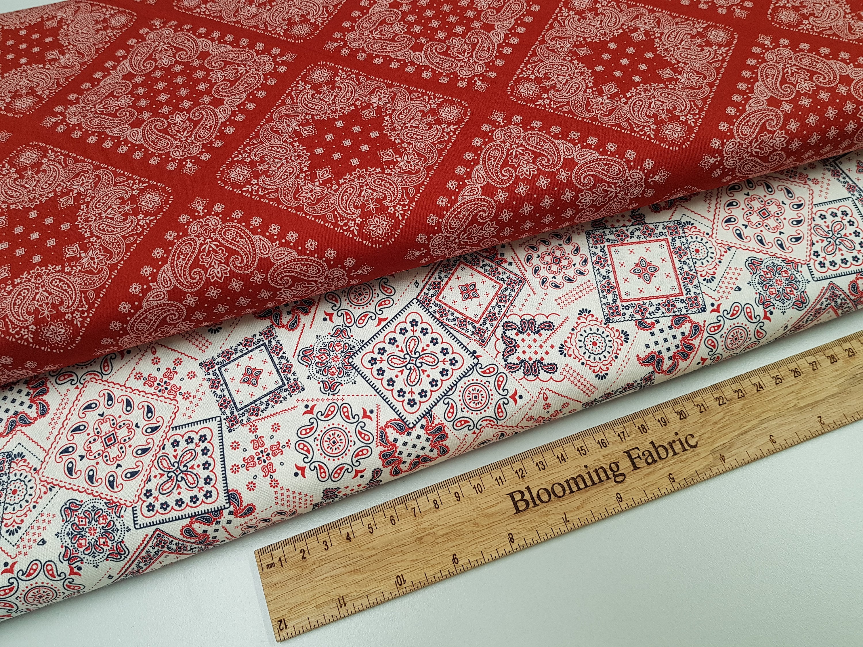 Bandana Fabric, Paisley Fabric, 100% Cotton Woven Fabric, Craft ...