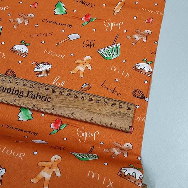 Gingerbread Fabric - Etsy