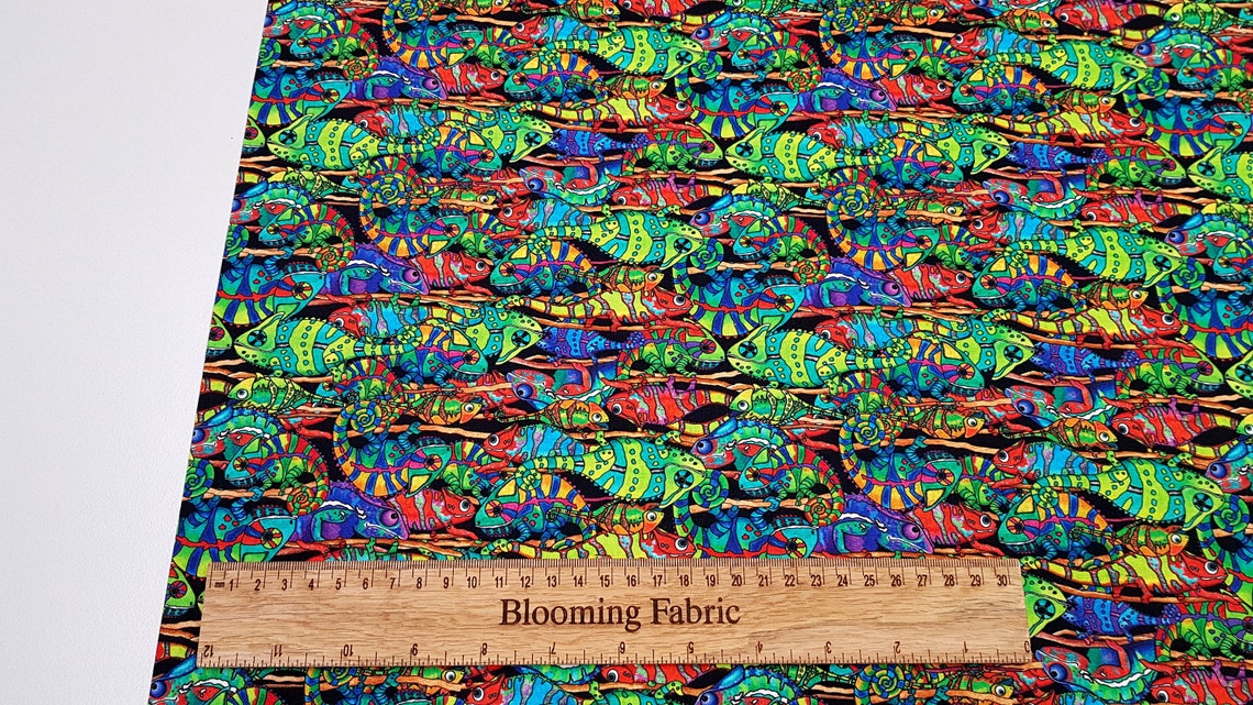 Chameleon Fabric 100% Cotton Woven Craft and Clothing - Etsy