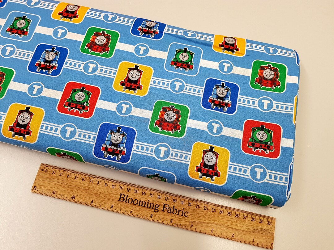 Train Fabric, Thomas and Friends Fabric, Thomas Train Children Fabric ...
