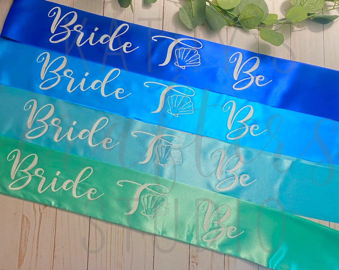 Bride to Be Seashell Sash | Bridal Sash | Tropical Wedding | Beach ...