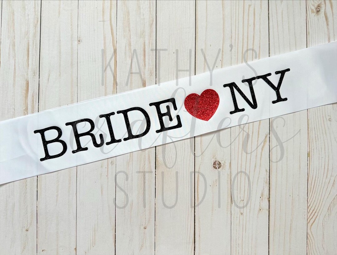 NY Themed Bride to Be Sash | NY Bridal Sash |bachelorette Party Sash ...
