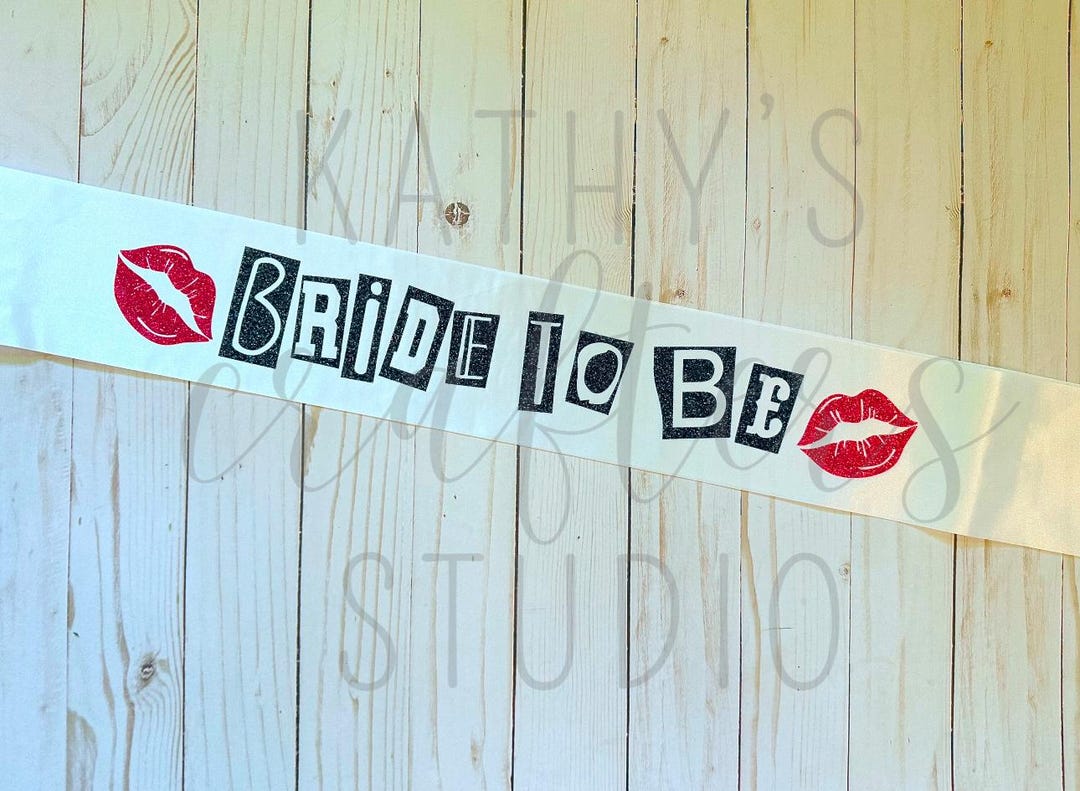 Movie Themed Bride to Be Sash |burn Book Bridal Sash|movie Bachelorette ...