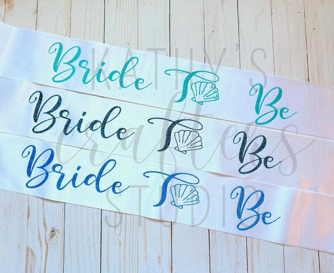 Bride to Be Seashell Sash | Beach Bridal Sash | Tropical Wedding ...