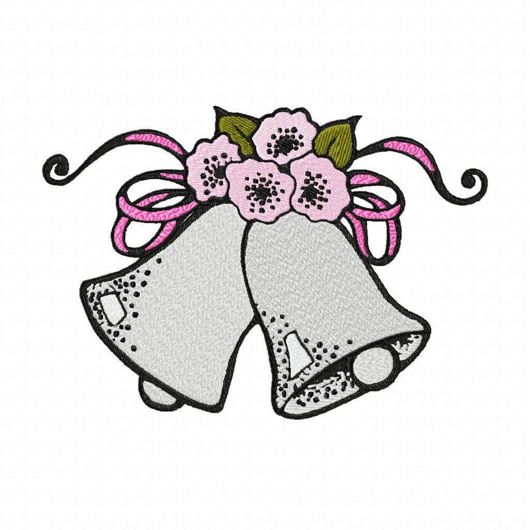 Wedding Bells Embriodery Design - Etsy