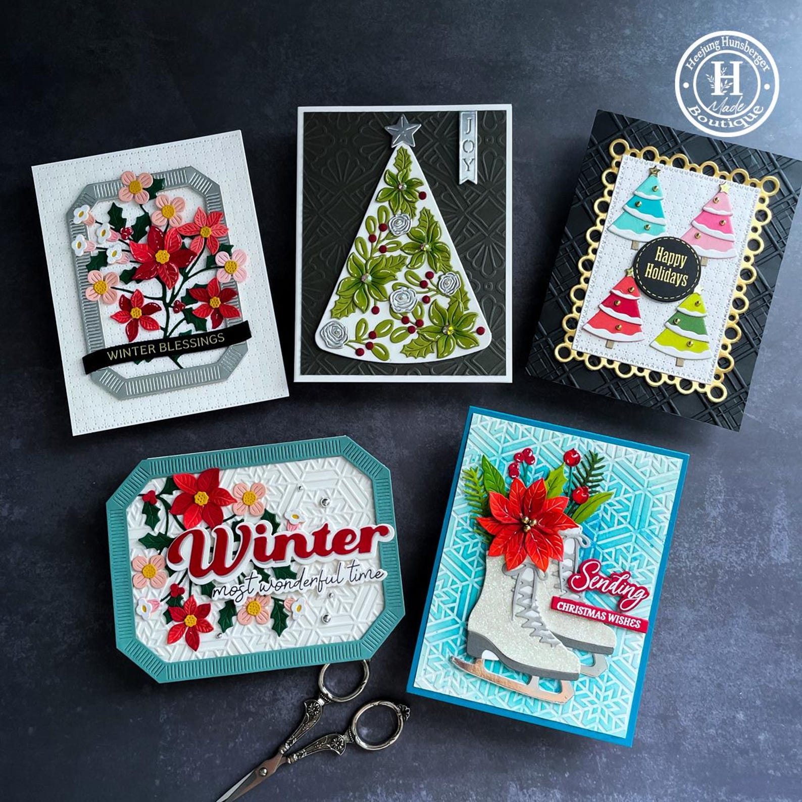 Spellbinders Christmas Cards Collection - Etsy