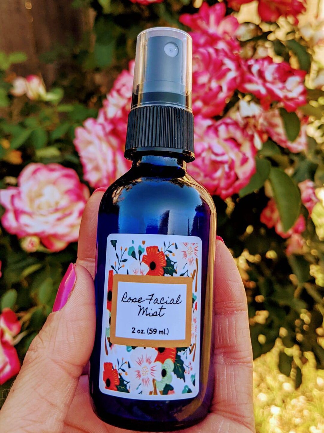 Organic Rose Facial Mist Spray| Rose Facial Toner|moisturizing Spray ...