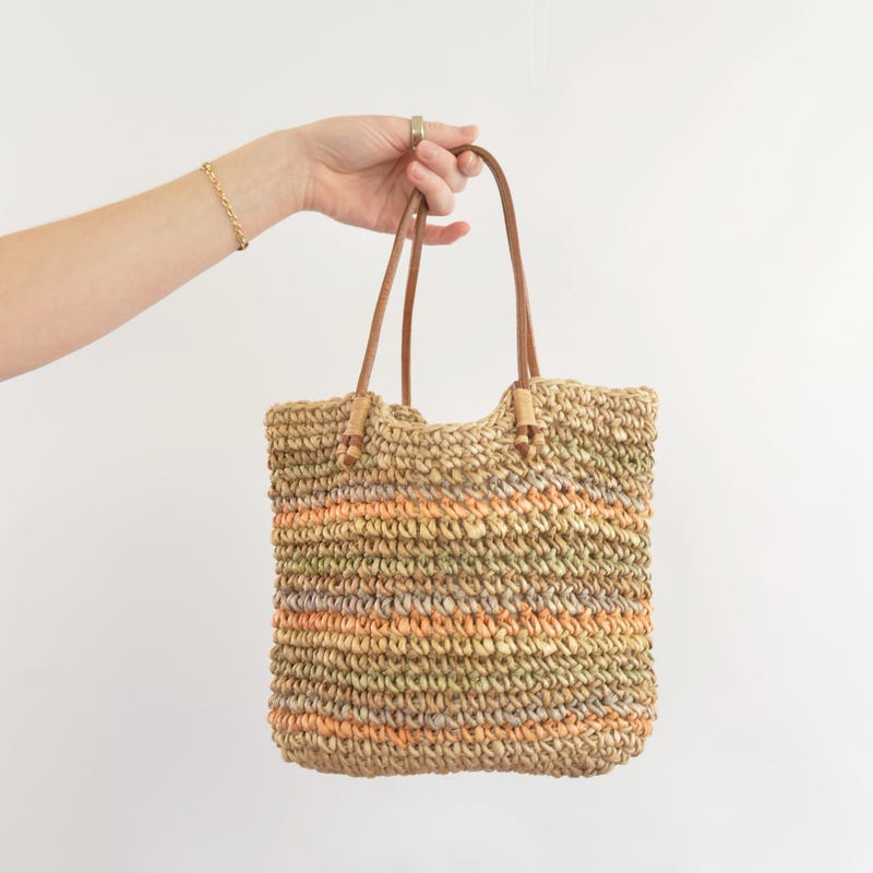 Olive Straw Bag - Etsy