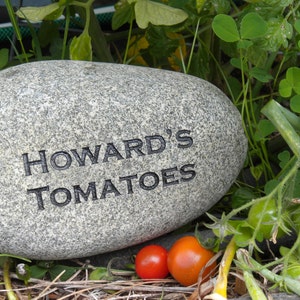 Custom Hand Engraved Small (4-6") River Rock, Personalized River Rock ...