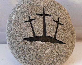 Small stone crosses | Etsy