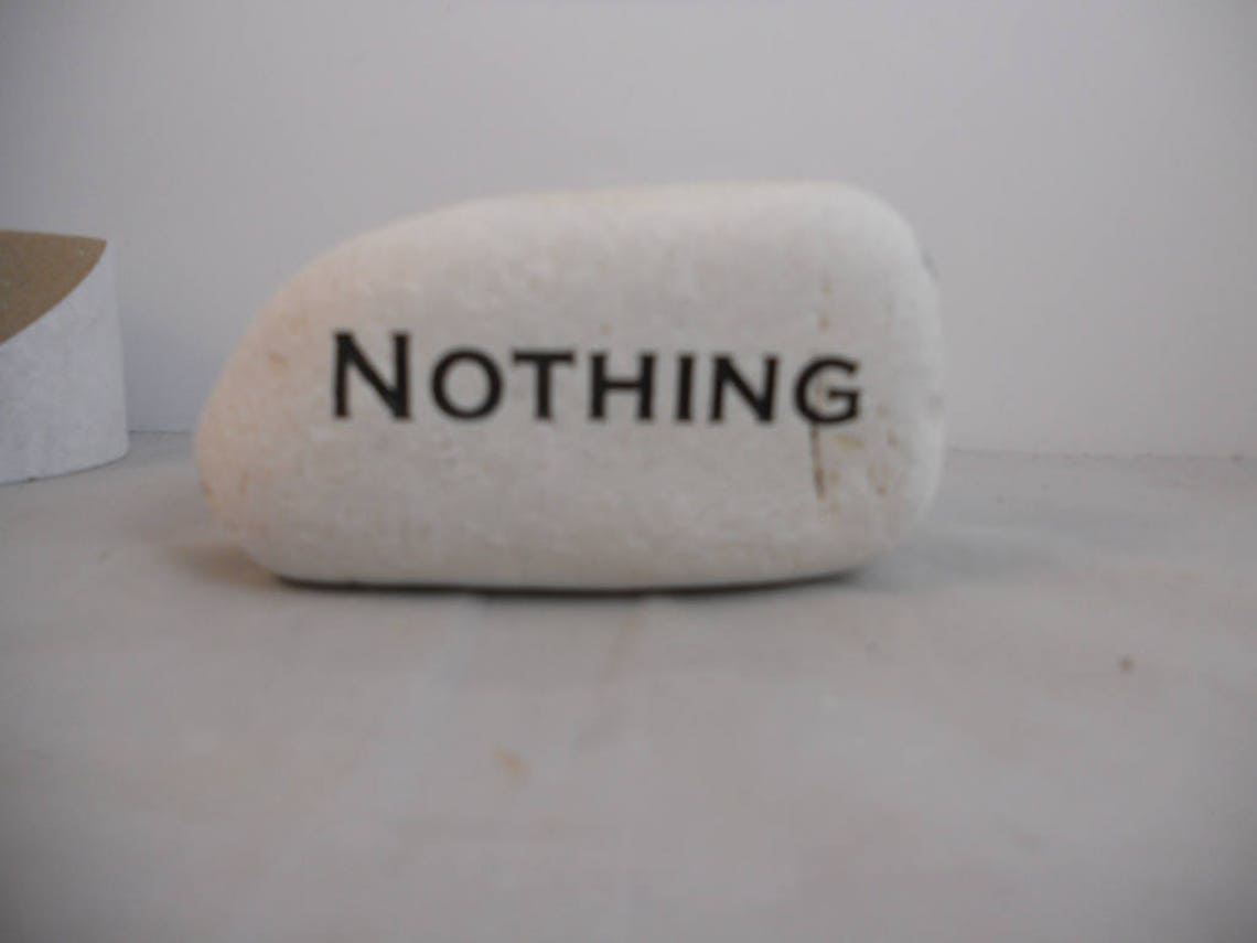 Engraved nothing nothing is Written in Stone - Etsy