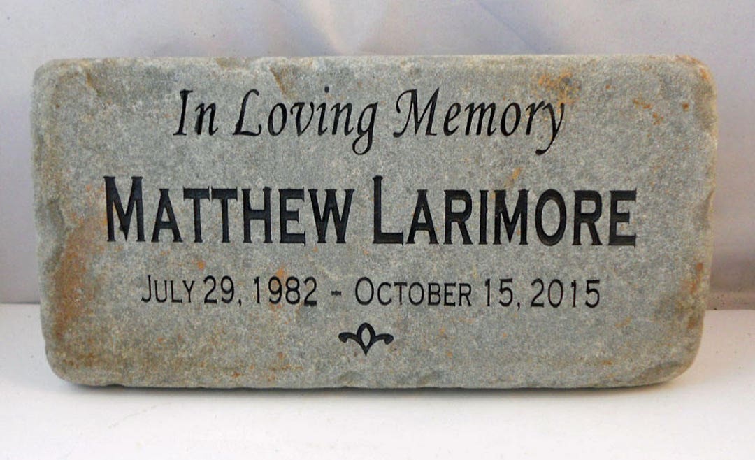 Bluestone Rock, 6" X 12" Paver Custom Engraved Memorial Sign, Custom ...