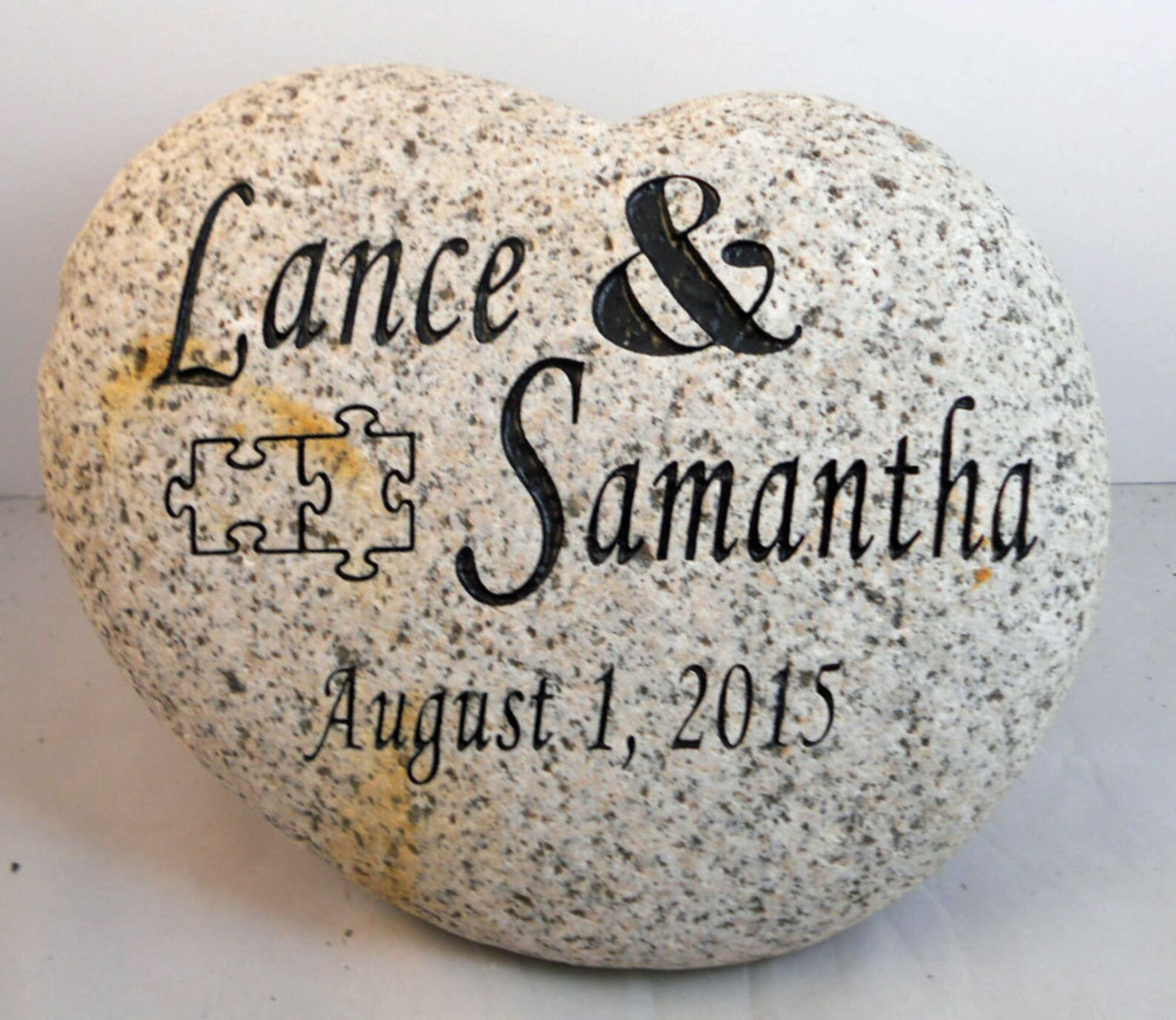 Marriage or Anniversary Personalized Engraved Rock and Slate / - Etsy