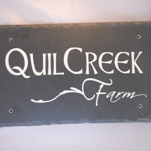 Custom Slate Signs | Slate House Signs | Slate Business Signs | Slate ...