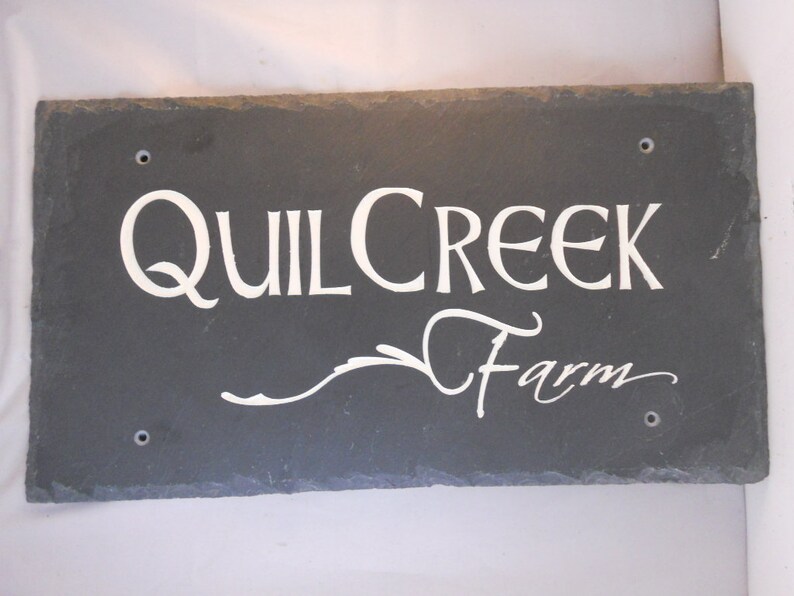Custom Slate Signs Slate House Signs Slate Business Signs - Etsy