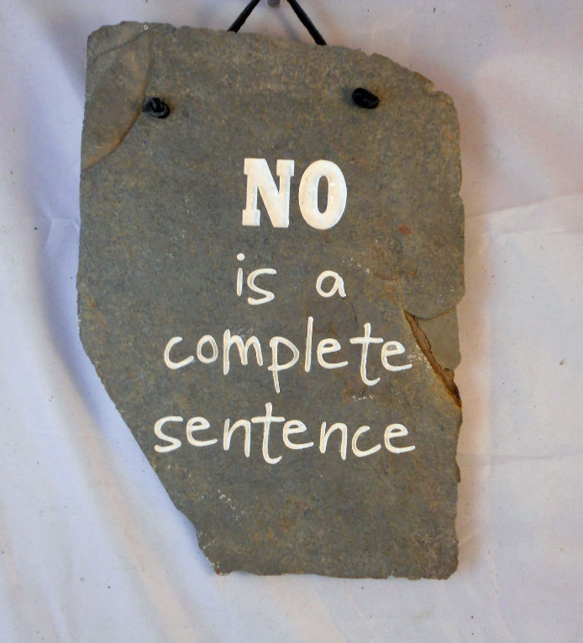 Sign: no is a Complete Sentence Sandblast Engraved - Etsy