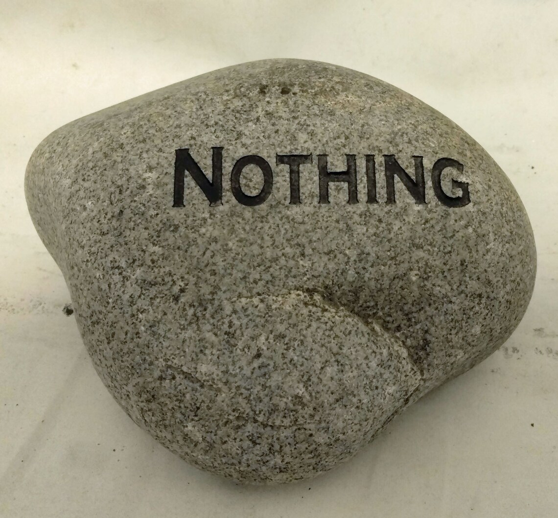Engraved nothing nothing is Written in Stone - Etsy