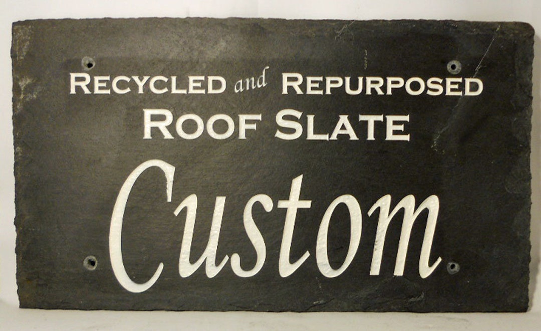Custom Slate Signs | Slate House Signs | Slate Business Signs | Slate ...
