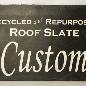 Custom Slate Signs | Slate House Signs | Slate Business Signs | Slate ...