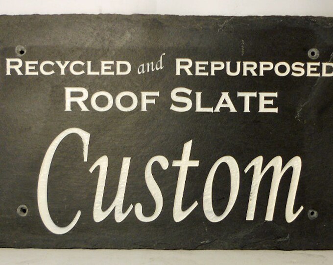 Custom Slate Signs | Slate House Signs | Slate Business Signs | Slate ...