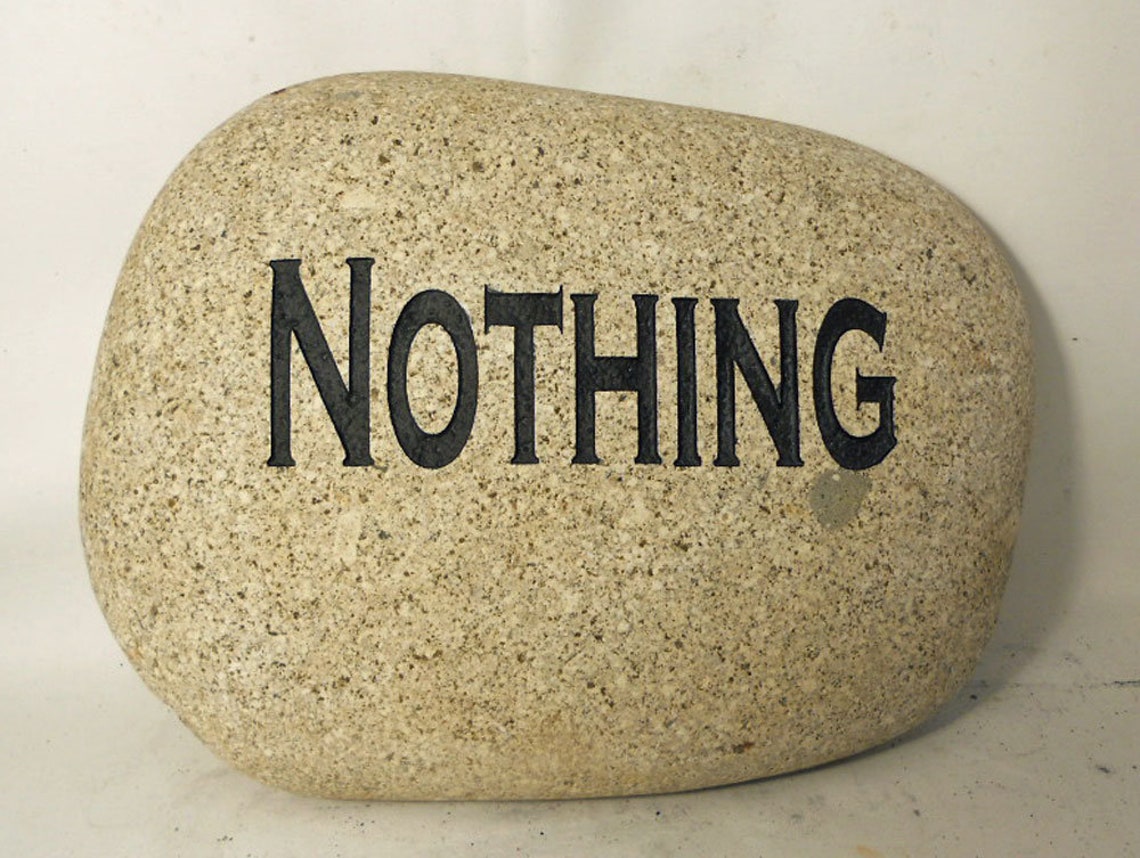 Engraved nothing nothing is Written in Stone - Etsy