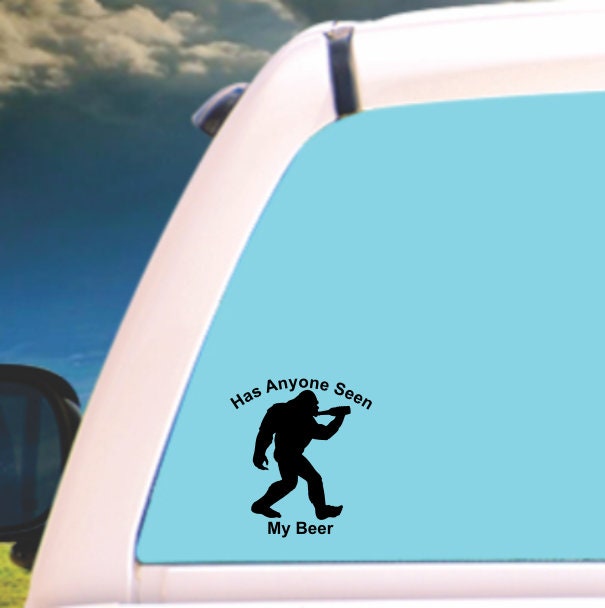 Bigfoot Sasquatch Vinyl Decal Window Wall Any Smooth Surface Wall,glass ...