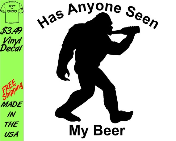 Bigfoot Sasquatch Vinyl Decal Window Wall Any Smooth Surface - Etsy