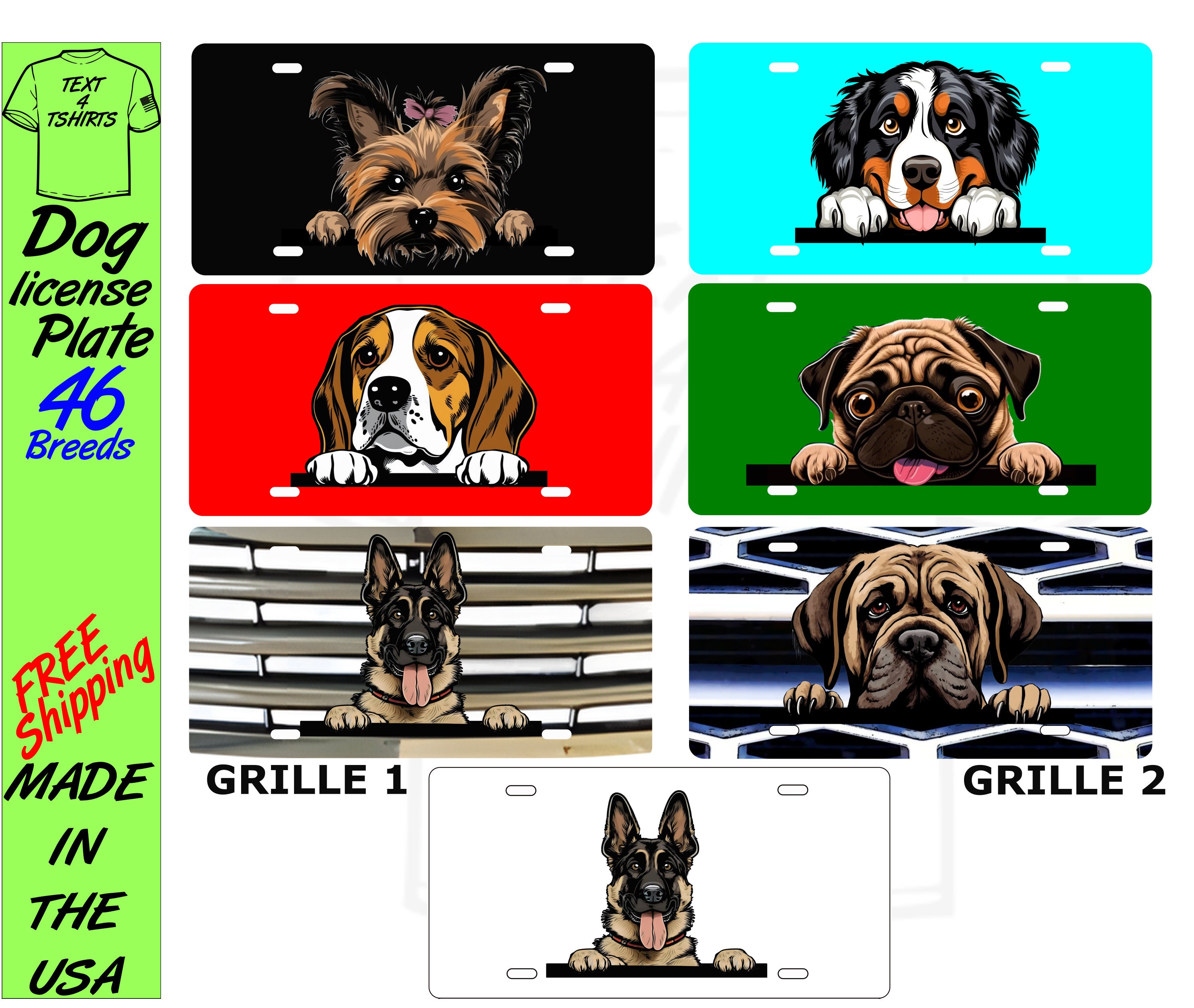 Phteven Dog License Plate