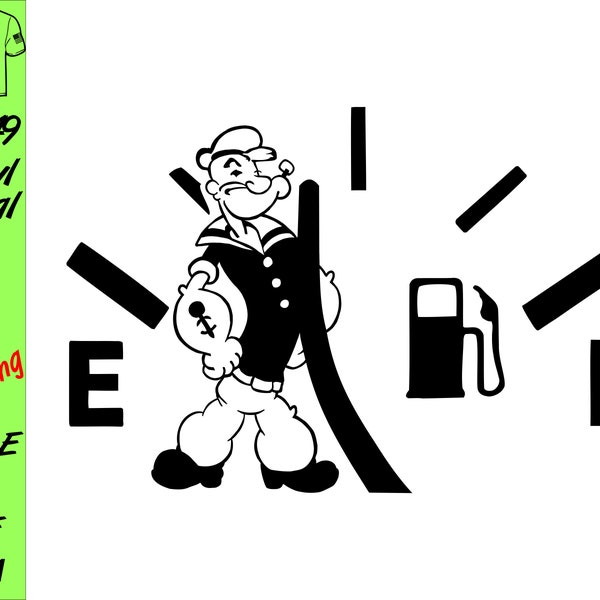 Popeye Vinyl Decal - Etsy