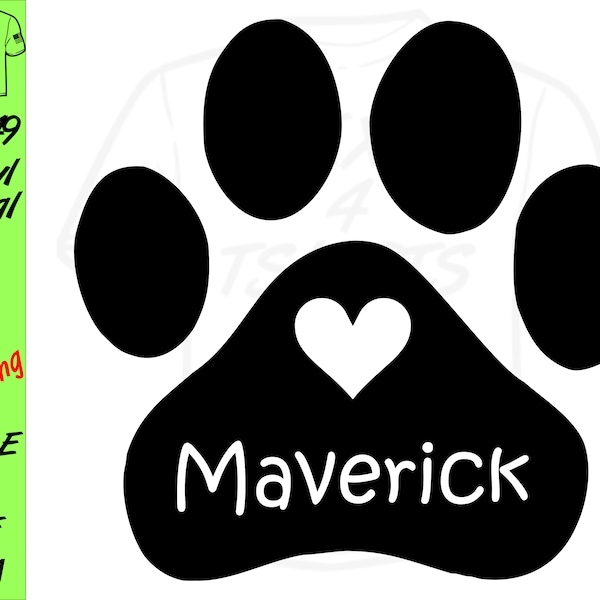 Paw Decal - Etsy