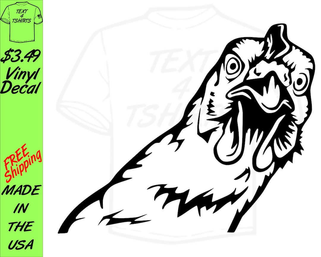 Peeking Chicken Funny Vinyl Decal Any Smooth Surface Glass,mirror ...