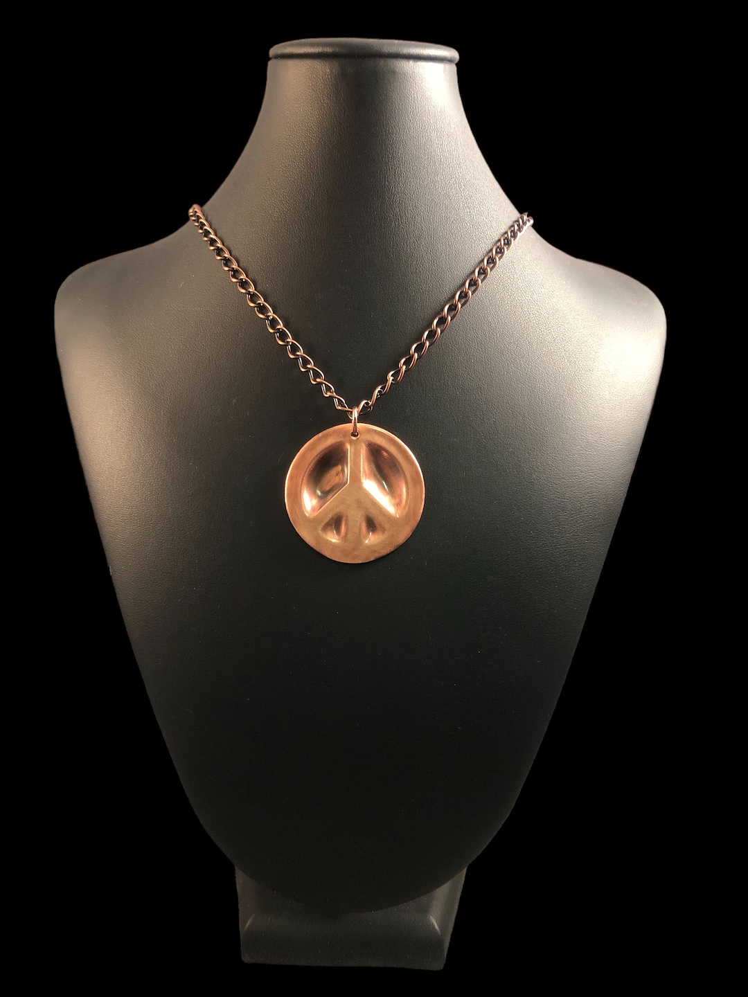 Copper Peace Sign - Etsy