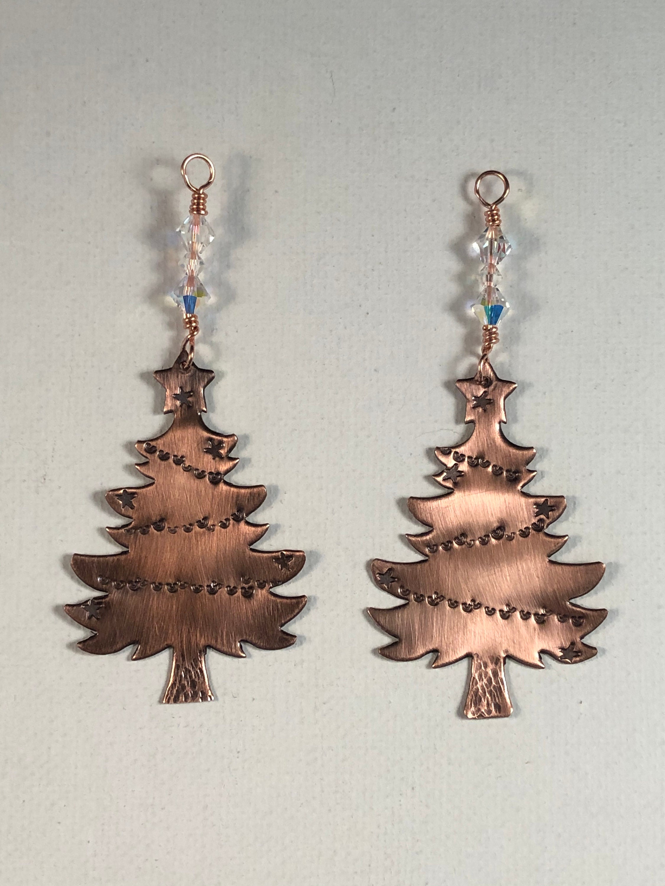 Copper Christmas Tree Ornament - Etsy