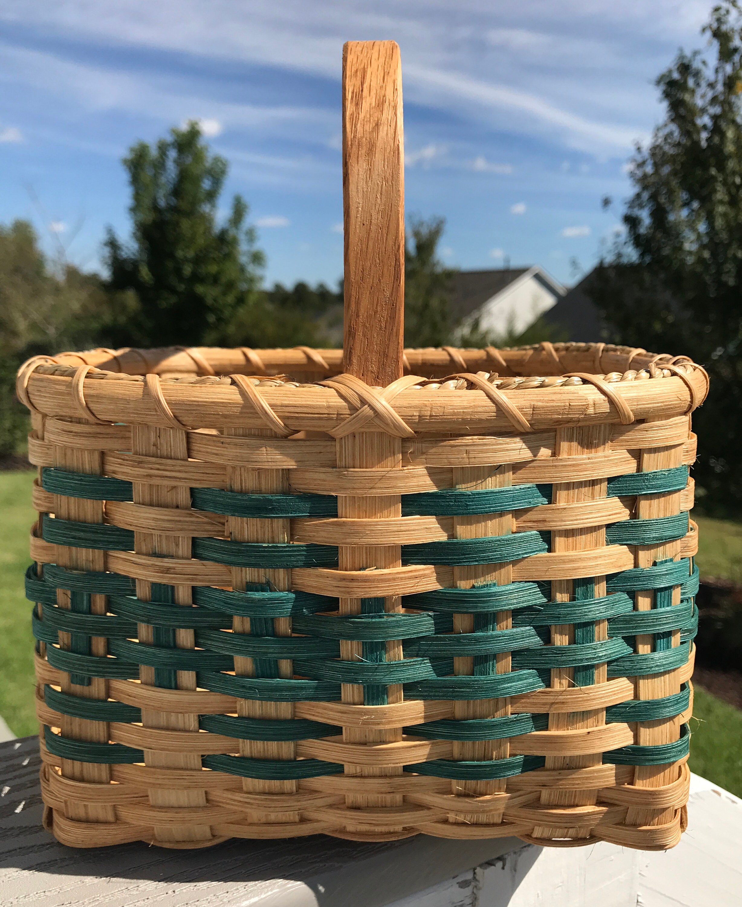 Small Market/handled Handwoven Basket - Etsy