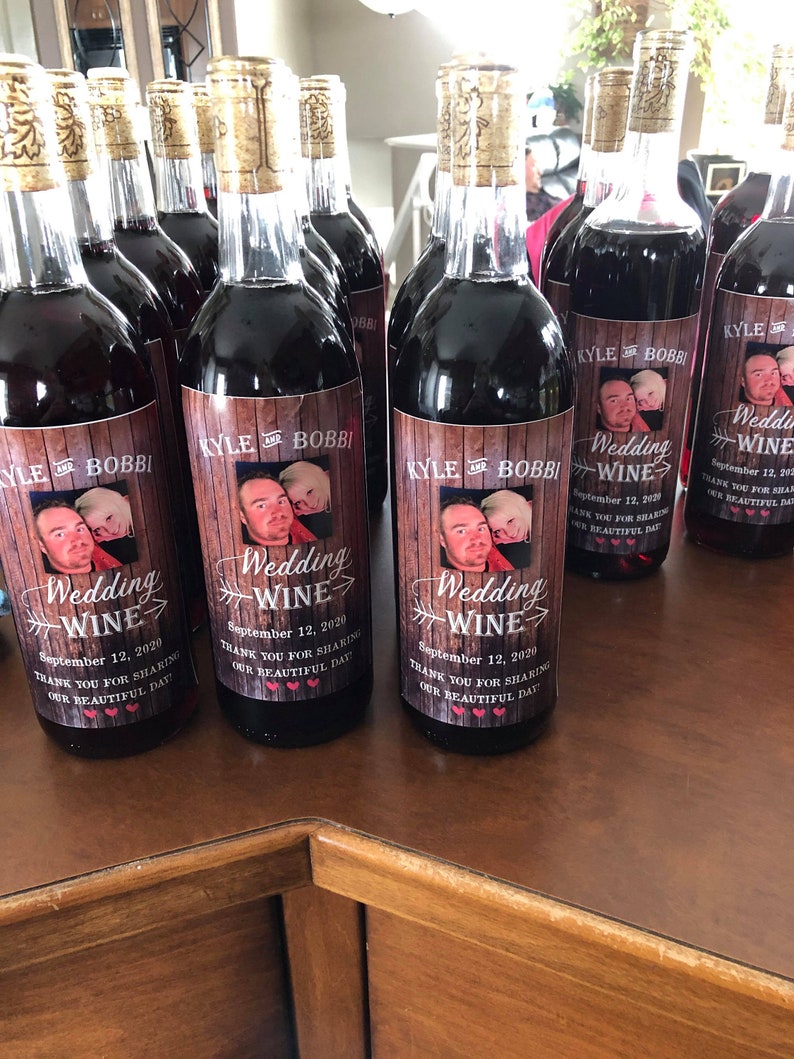 Custom Logo Wine Label Wine Gift Your Design and Photo - Etsy