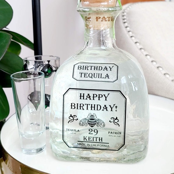 Patron Bottle Label